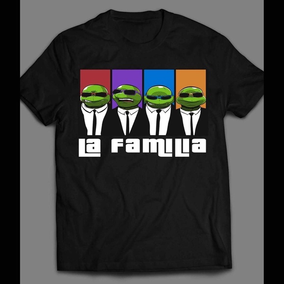 Shirts | La Familia Ninja Turtles Parody Tee | Poshmark